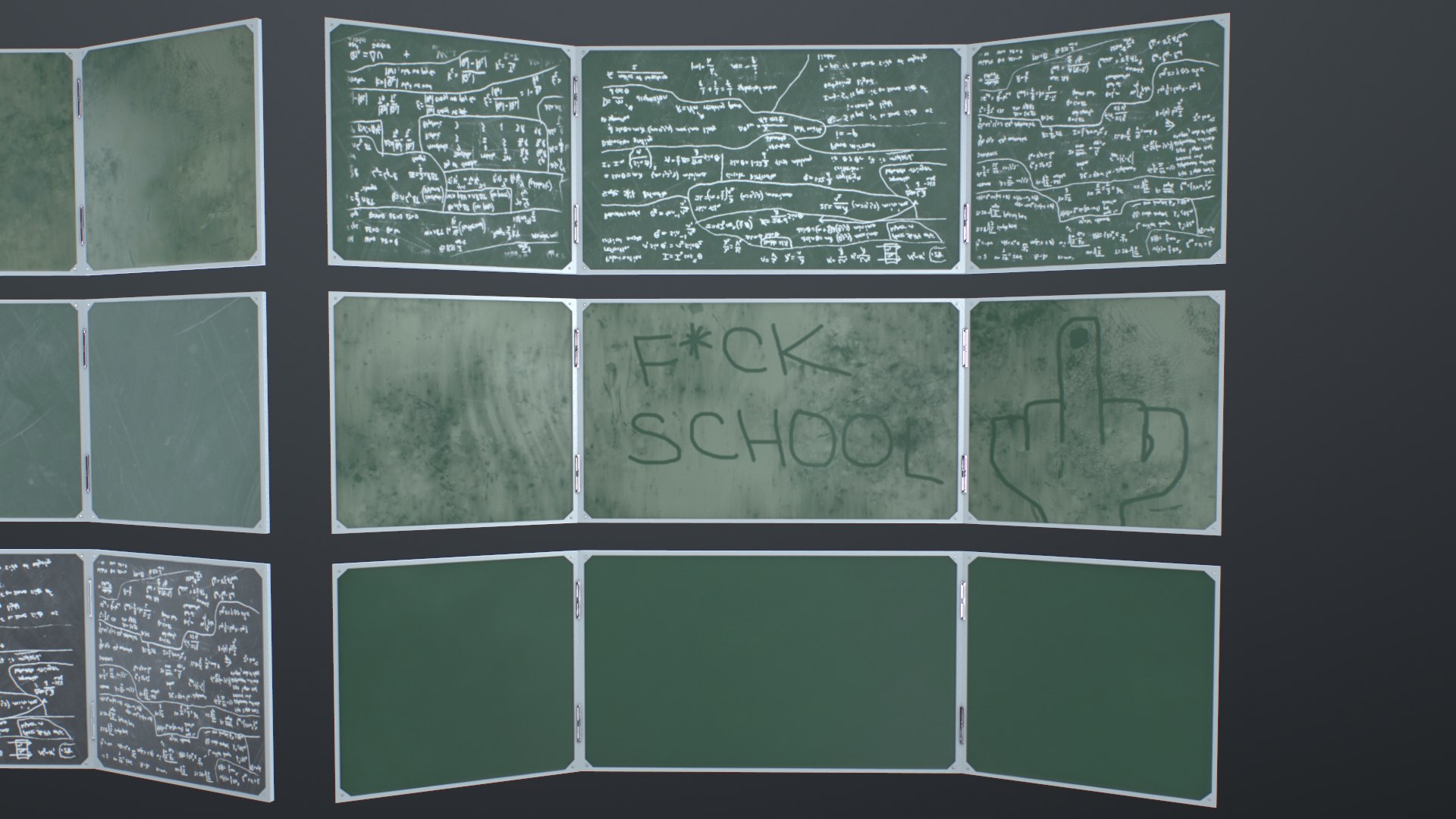 School Blackboards Model - TurboSquid 1711476