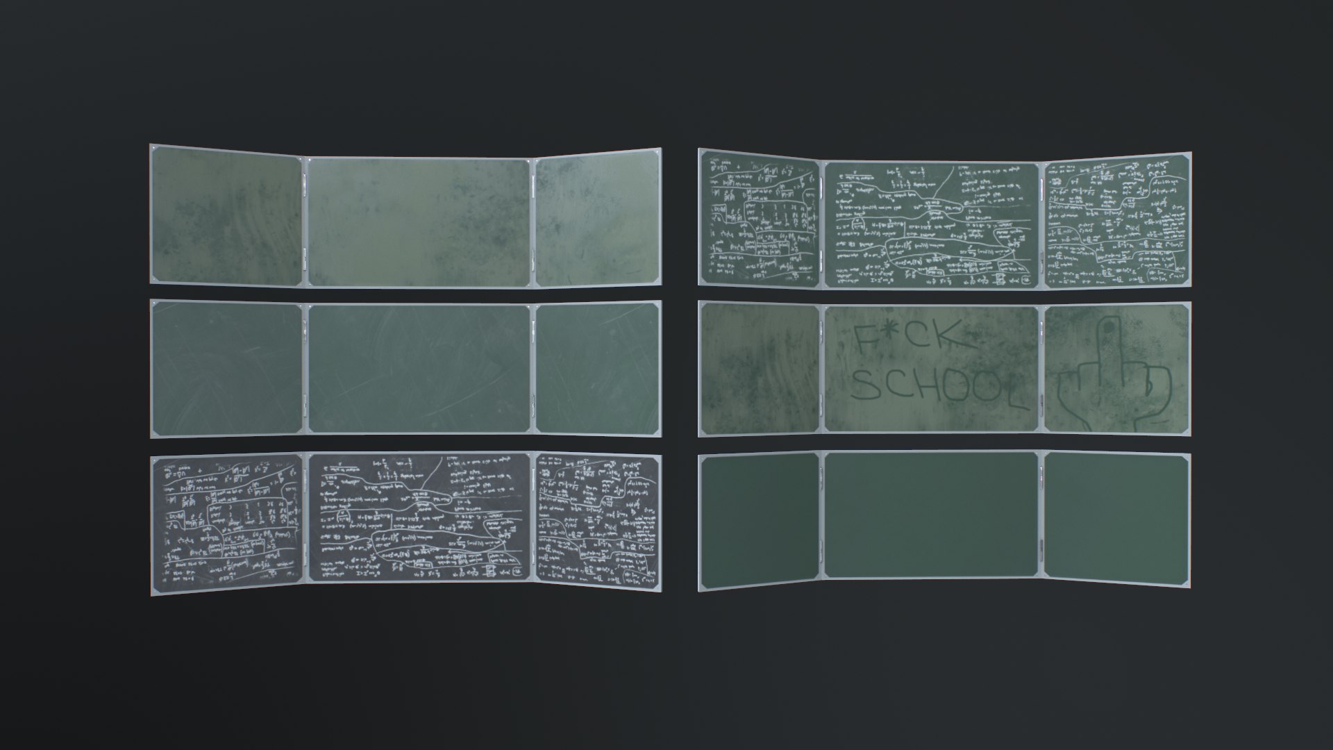 School Blackboards Model - TurboSquid 1711476