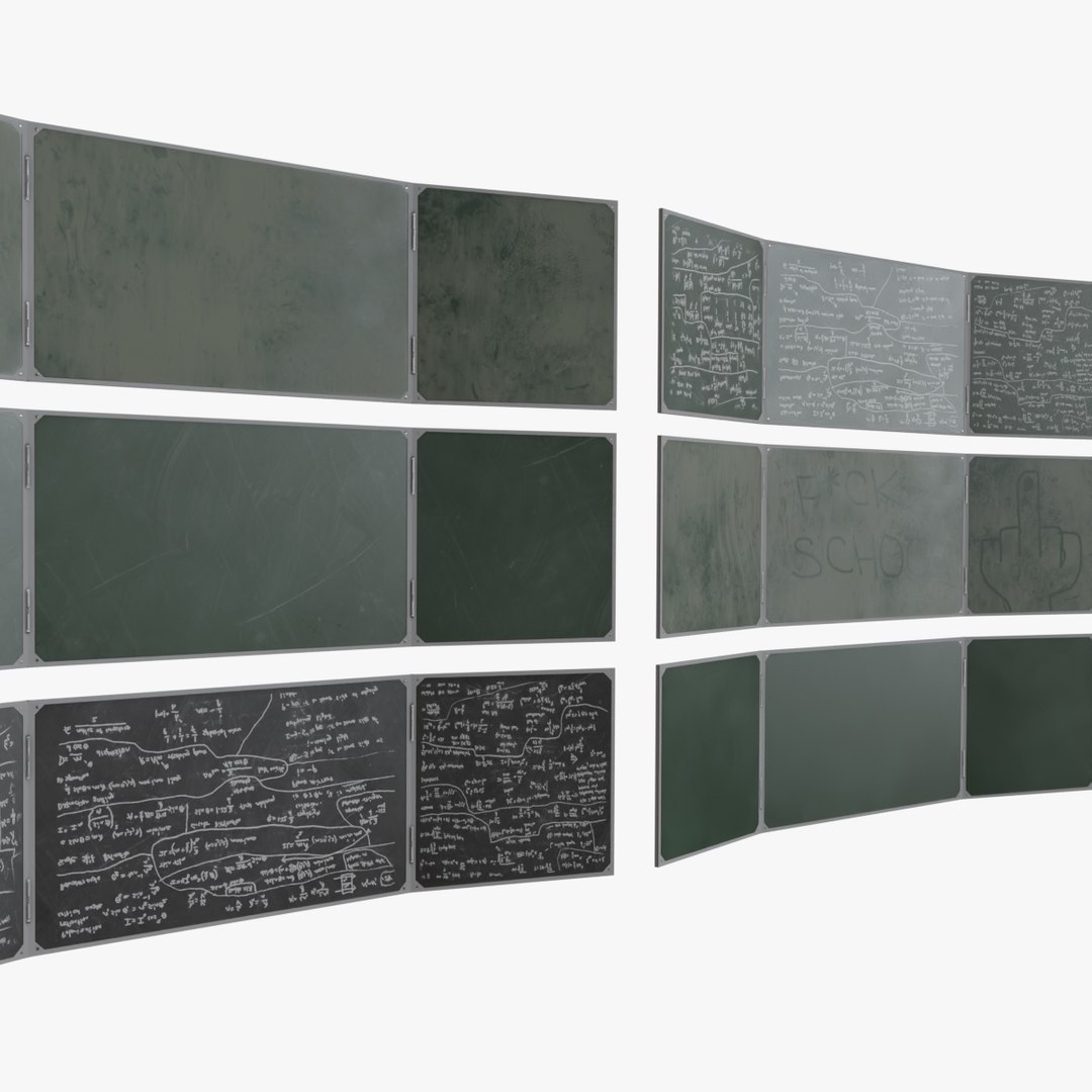 School Blackboards Model - TurboSquid 1711476