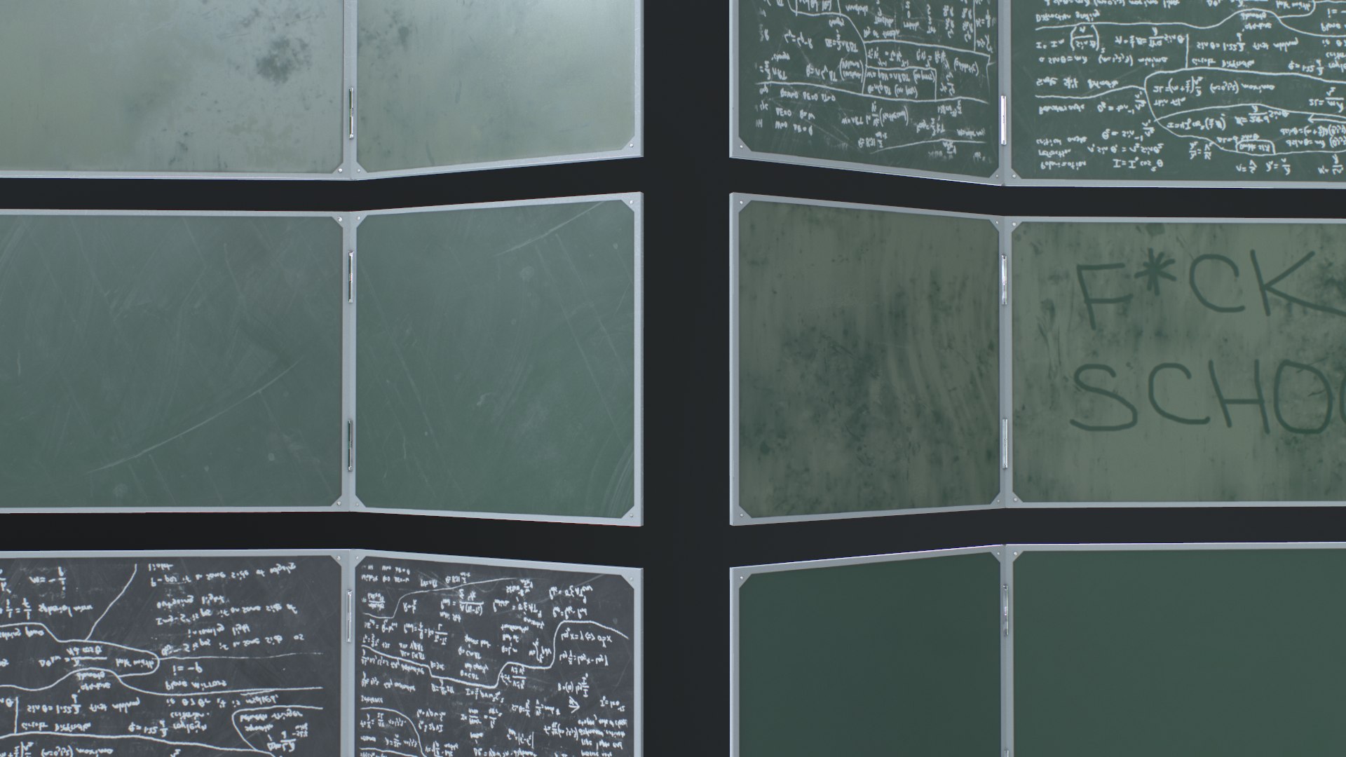 School Blackboards Model - TurboSquid 1711476