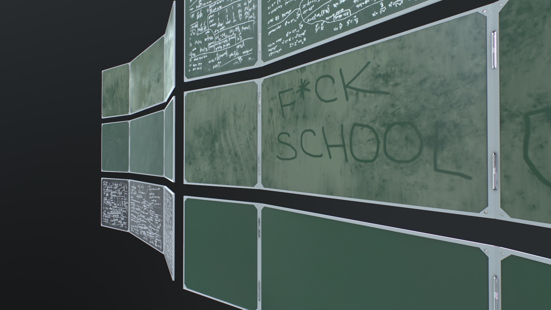 School Blackboards Model - TurboSquid 1711476