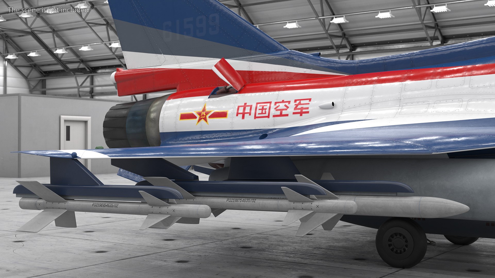 3D Model Modern Tandem Fighter Aircraft Chengdu J10 Rigged For Cinema ...