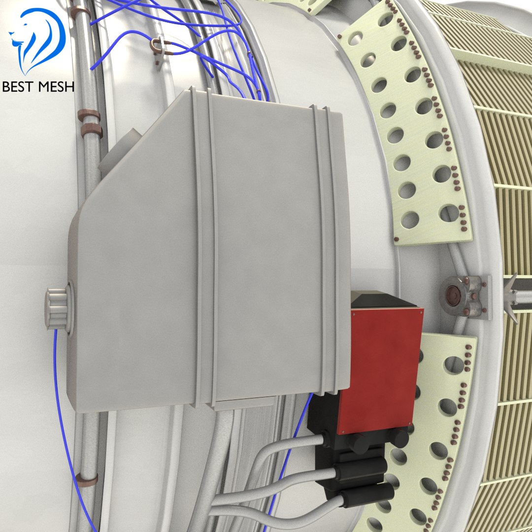 D-18t Turbofan Engine 3d Model