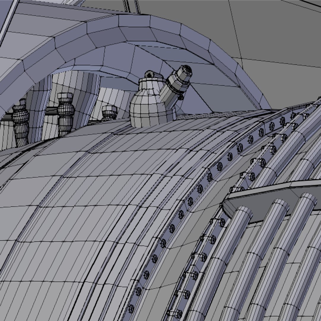 D-18t Turbofan Engine 3d Model