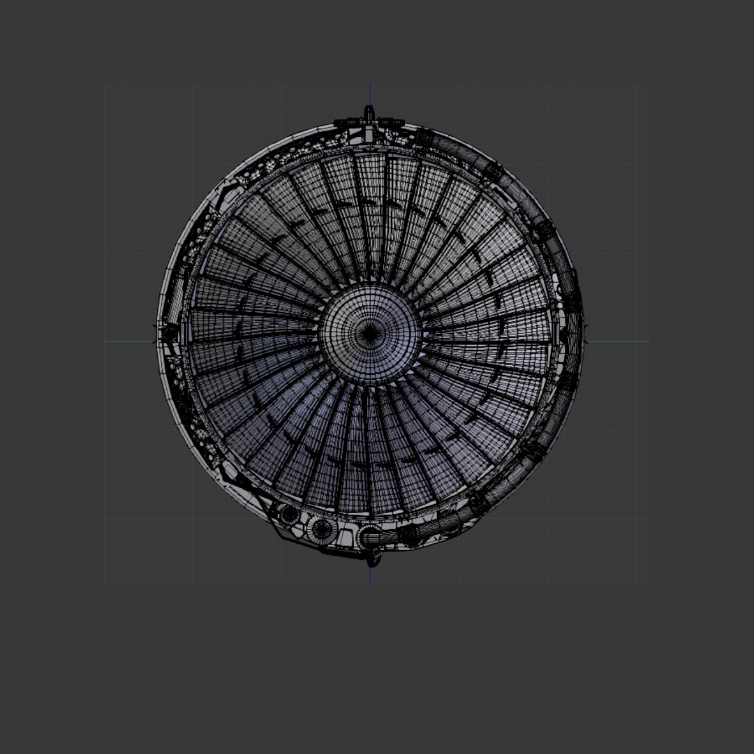 D-18t Turbofan Engine 3d Model