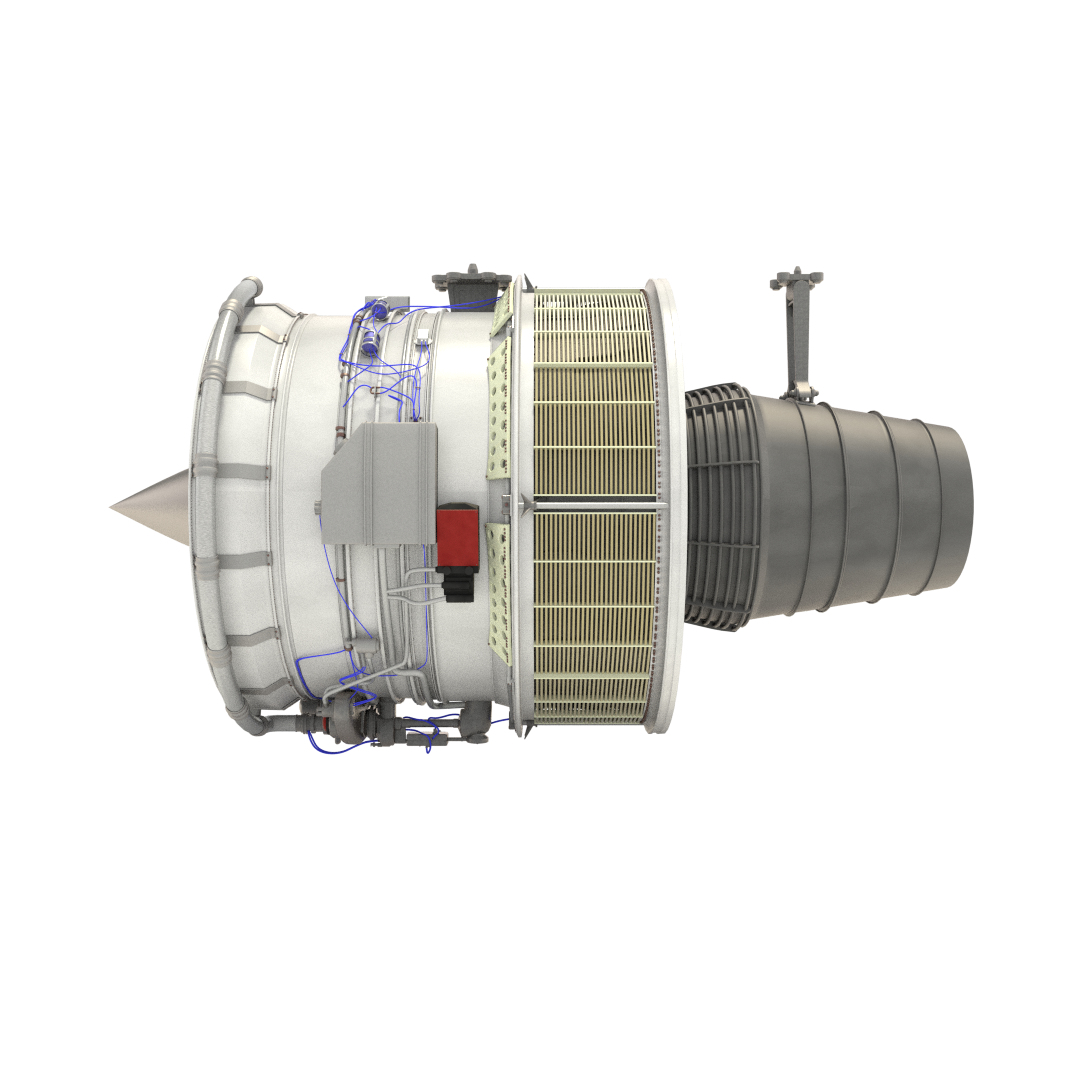 D-18t Turbofan Engine 3d Model