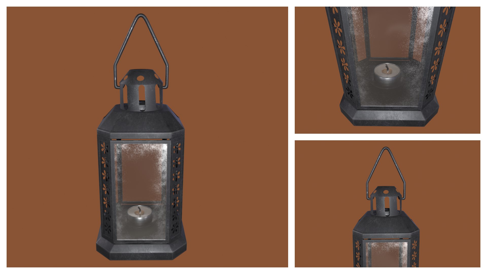 3D model old lantern - TurboSquid 1908310