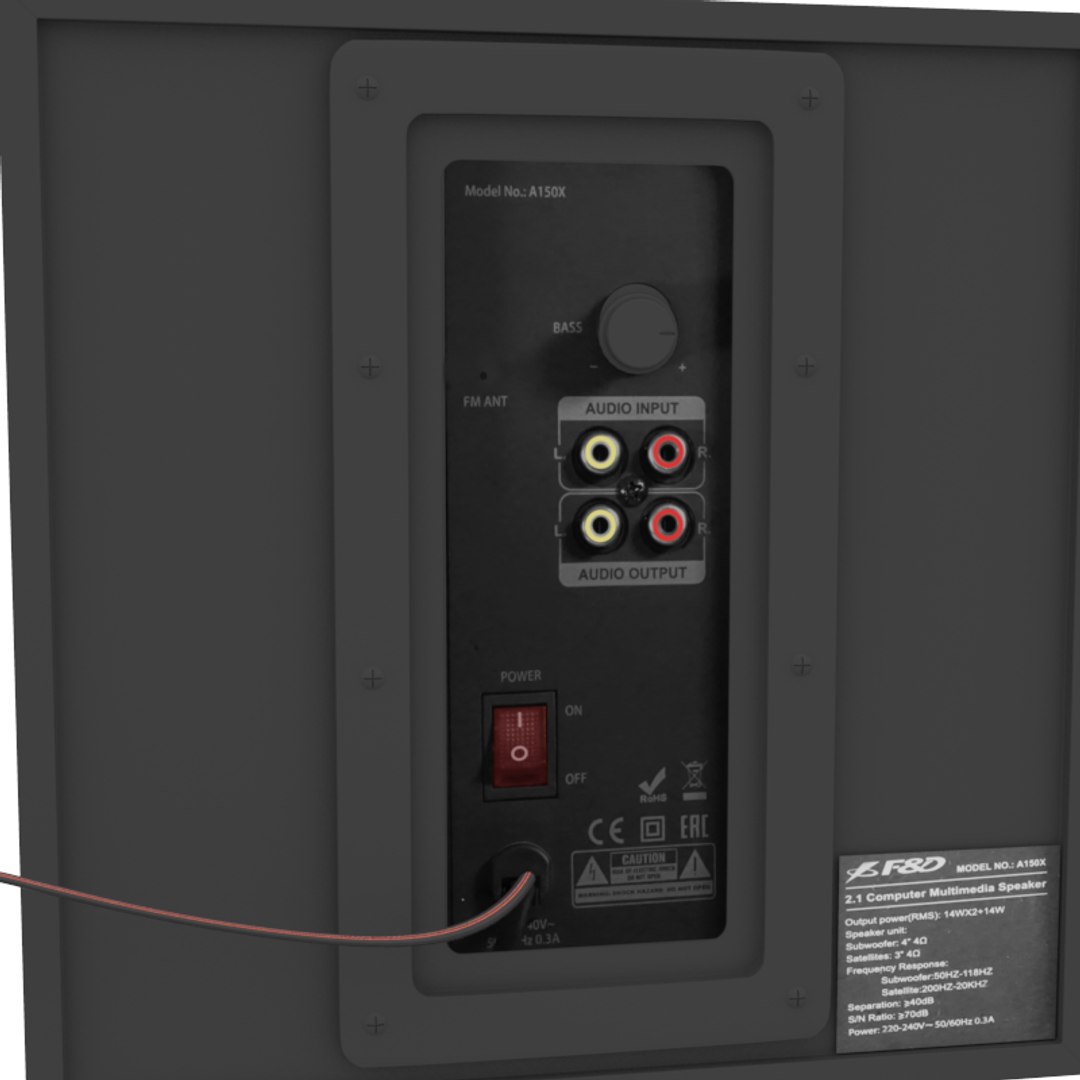 Fenda A150x Pc Speakers 3D - TurboSquid 1322881