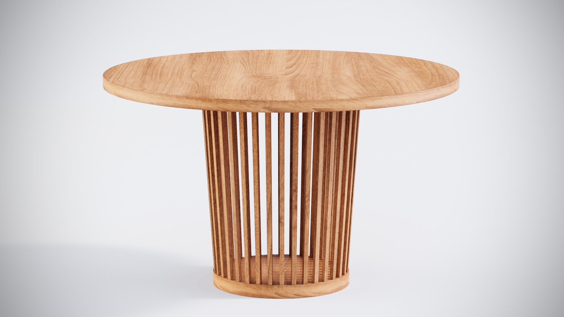 Rounded Dining Table 3D Model - TurboSquid 2159343