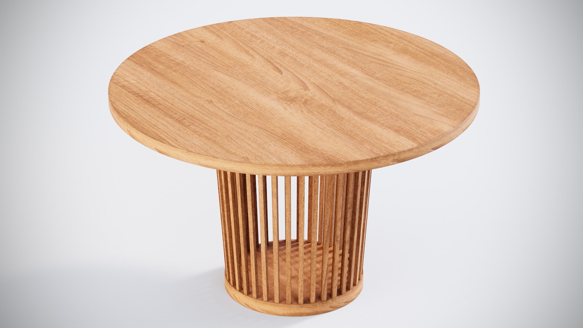 Rounded Dining Table 3D Model - TurboSquid 2159343