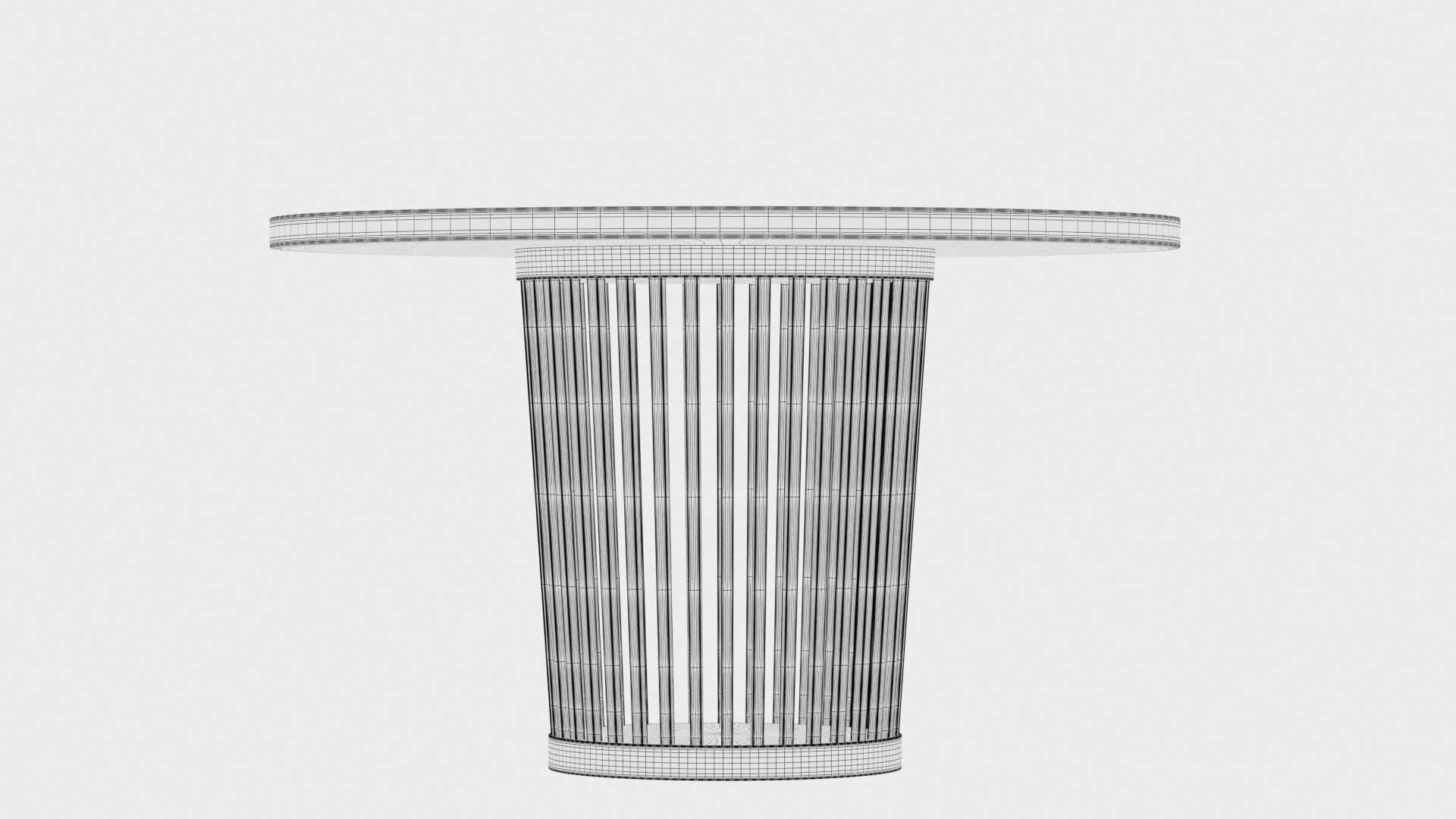 Rounded Dining Table 3D Model - TurboSquid 2159343