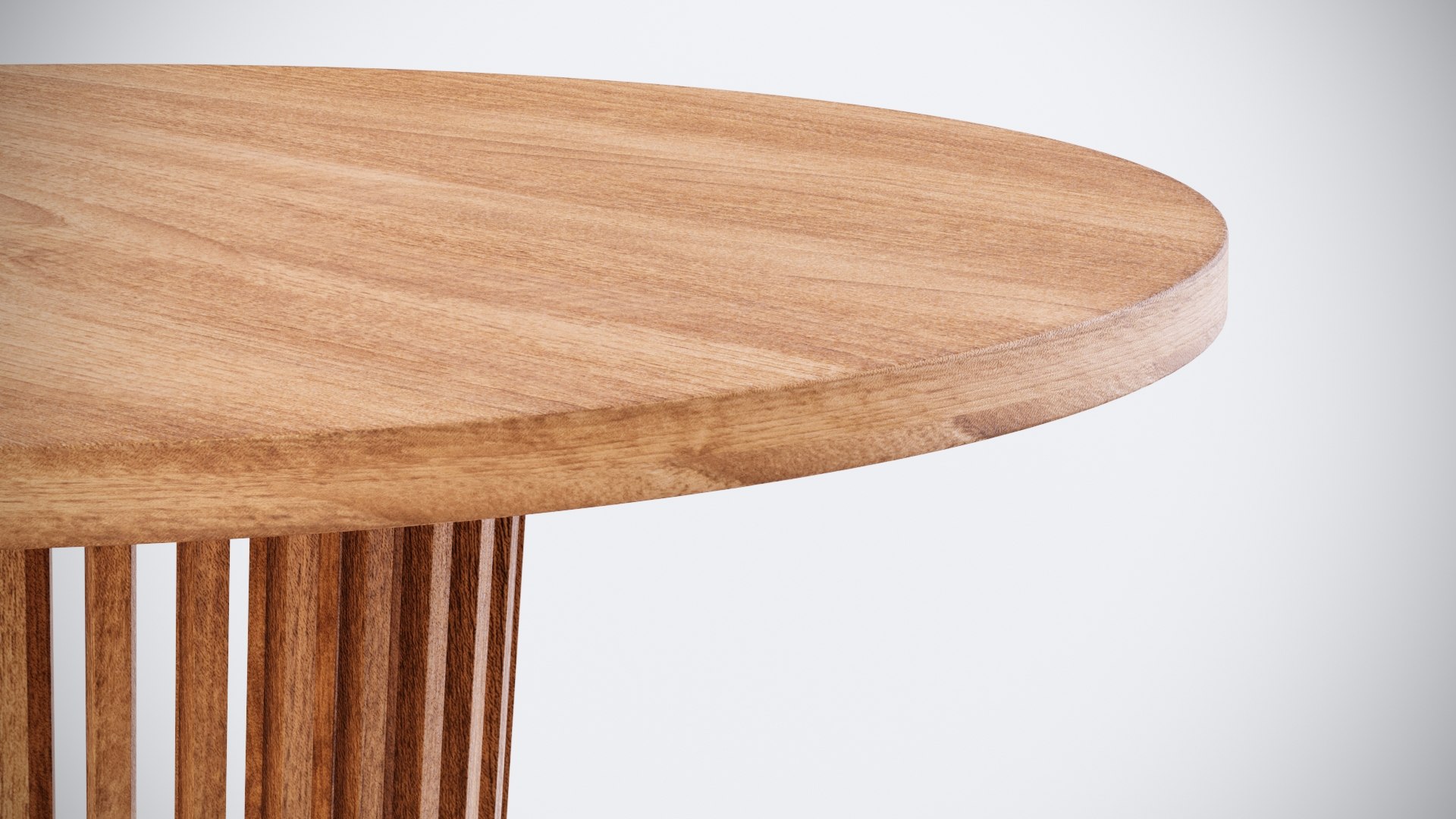 Rounded Dining Table 3D Model - TurboSquid 2159343
