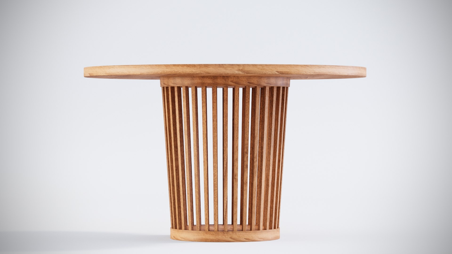 Rounded Dining Table 3D Model - TurboSquid 2159343