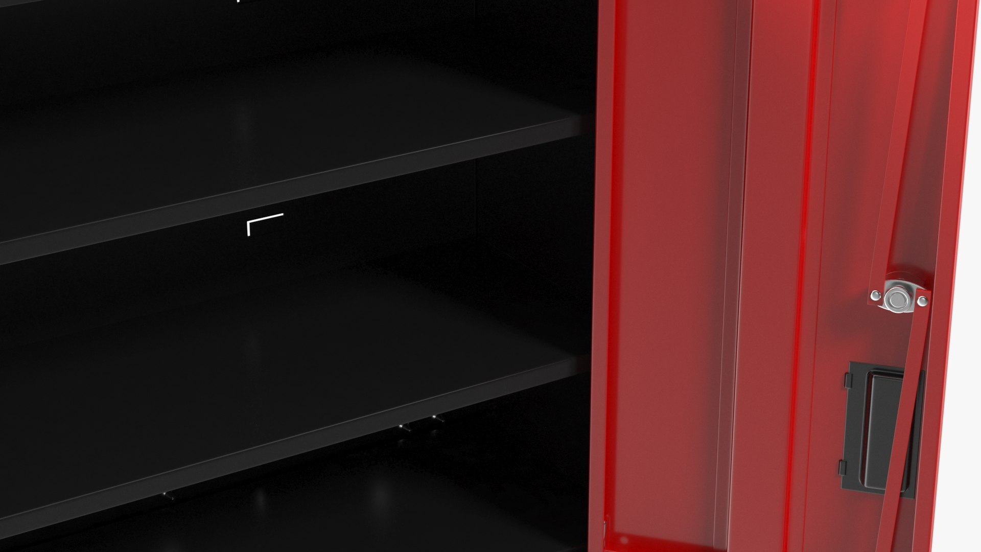 3D Wall Mounted Tool Storage Cabinet Red - TurboSquid 2091904