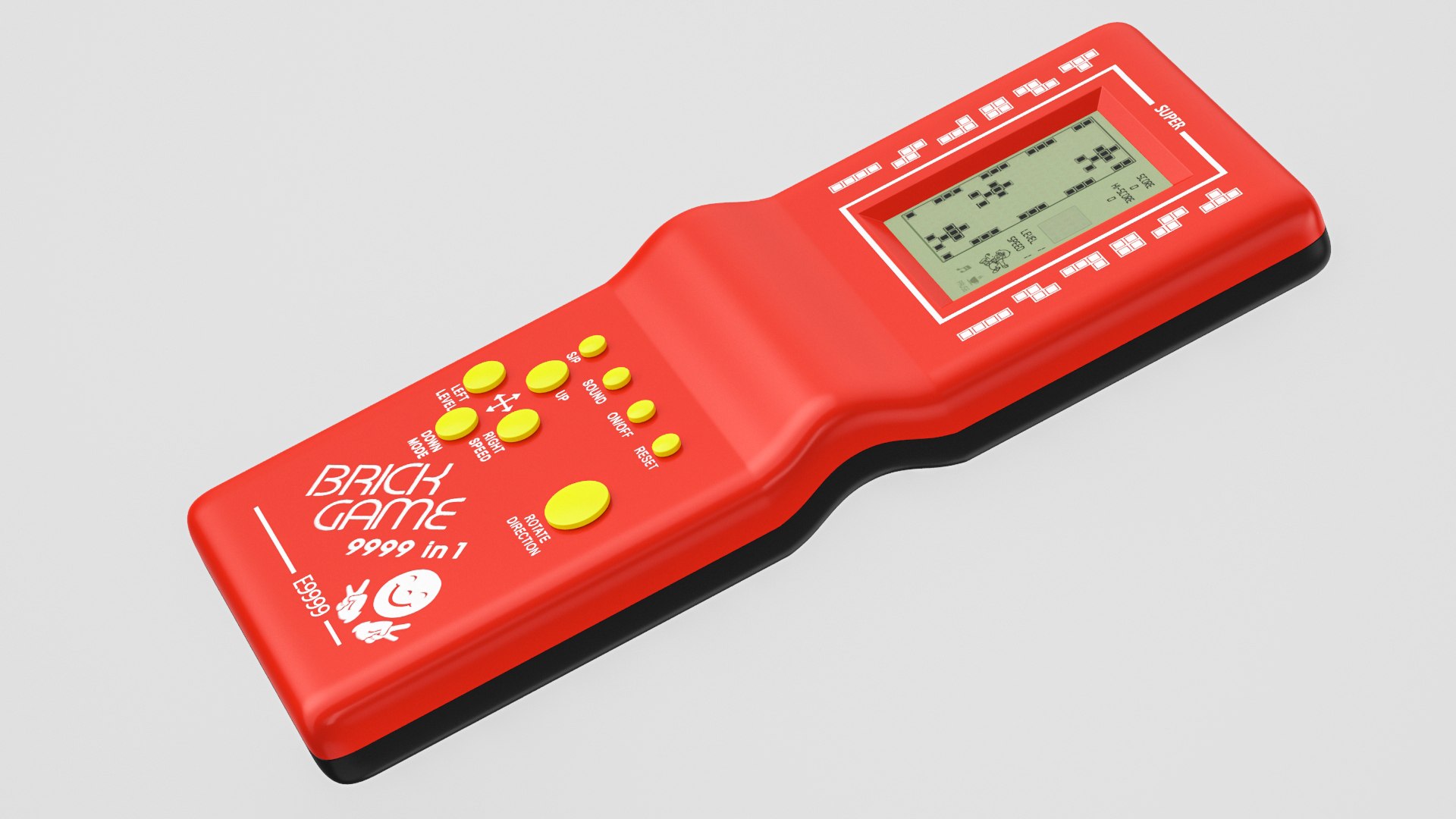 Retro Handheld Game 02 3D Model - TurboSquid 2002690