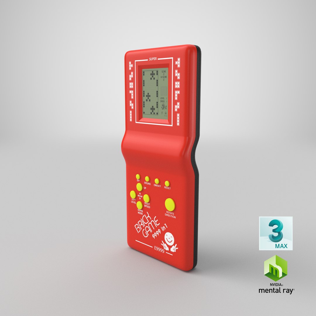 Retro Handheld Game 02 3D Model - TurboSquid 2002690