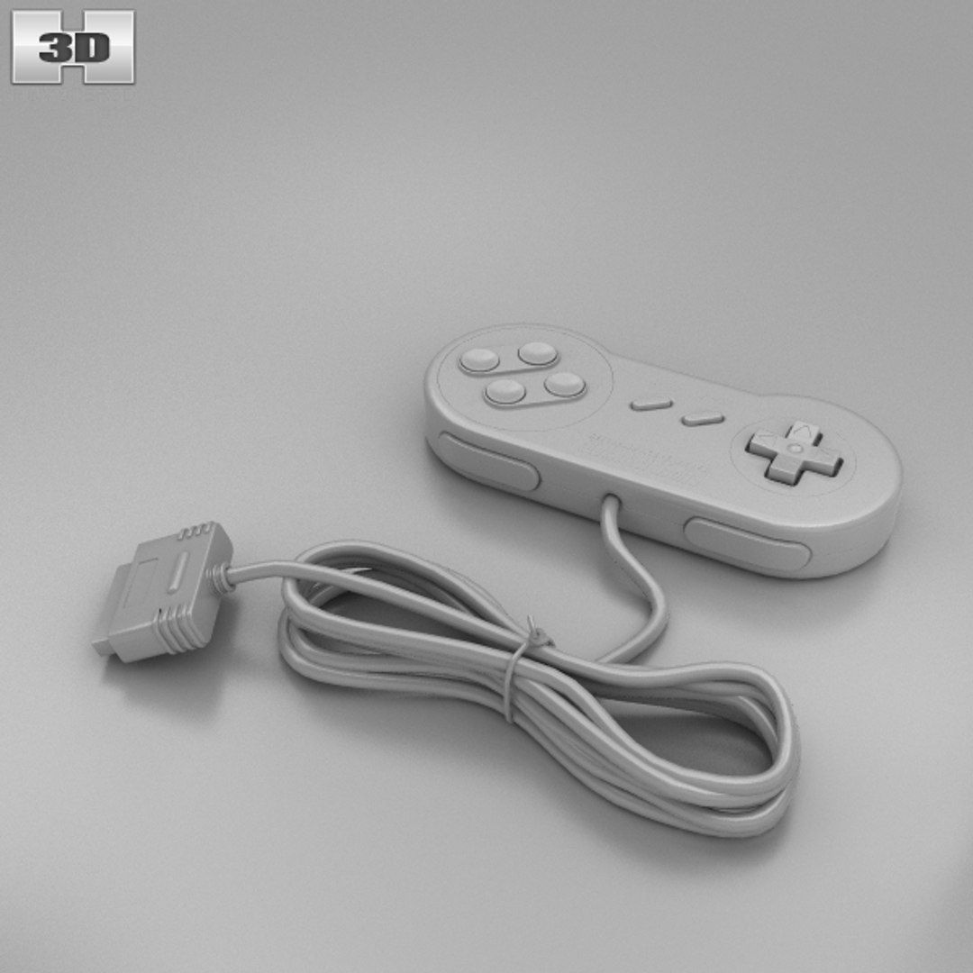 Snes Nes Controller 3D Model - TurboSquid 1292935