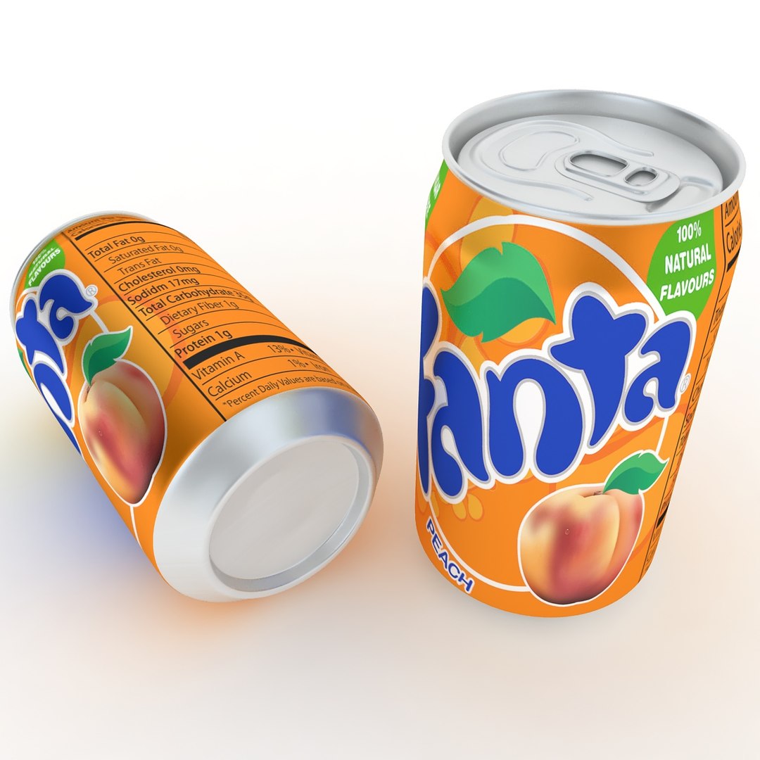 Fanta Can 3D Model - TurboSquid 2084691