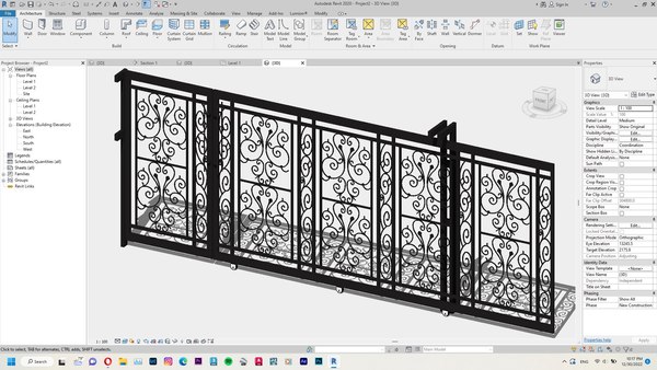 Classic Gate Revit Family 3D 모델 - TurboSquid 2007962