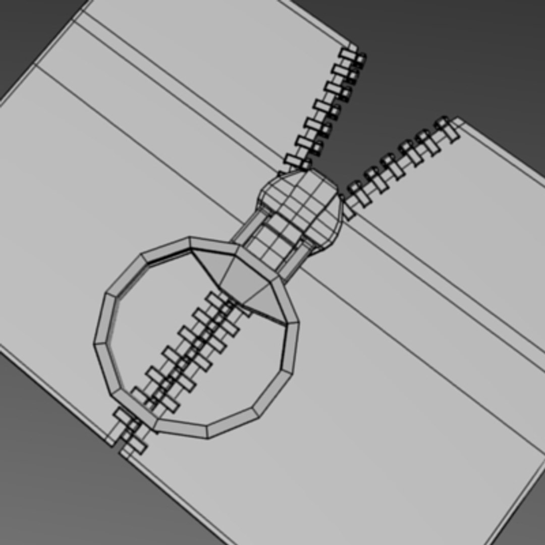 3d Zipper Model