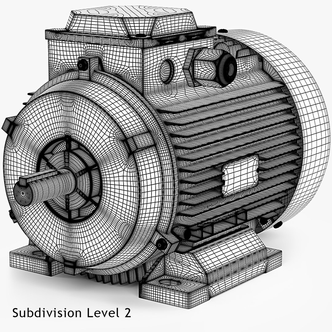 3d Typical Motor Electric Engineering Model