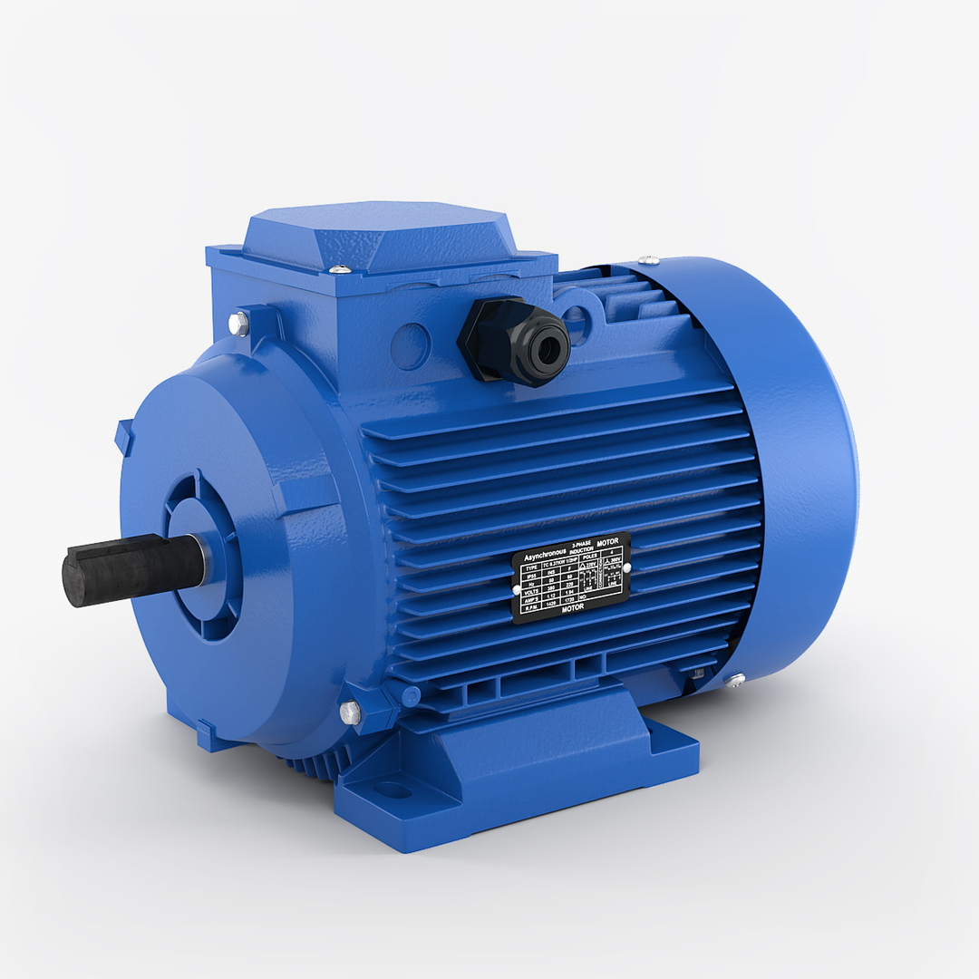 3d Typical Motor Electric Engineering Model