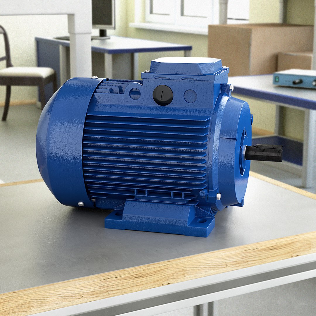 3d Typical Motor Electric Engineering Model
