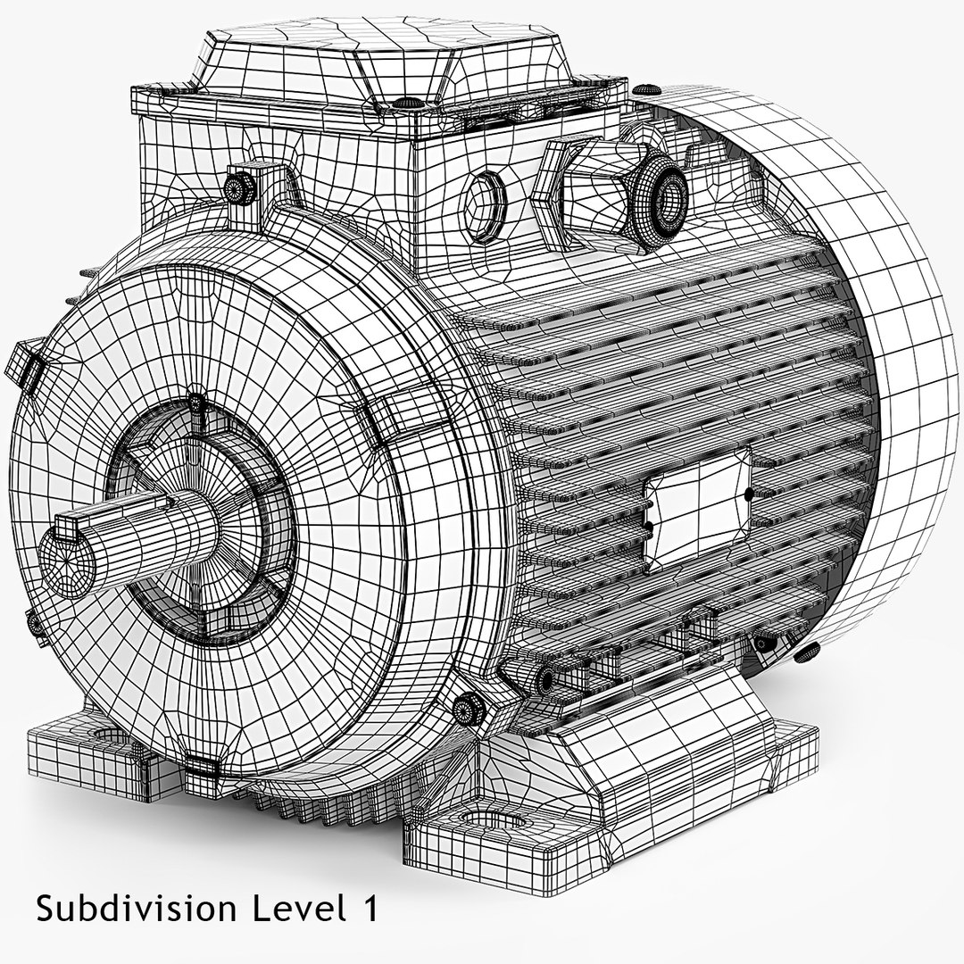 3d Typical Motor Electric Engineering Model
