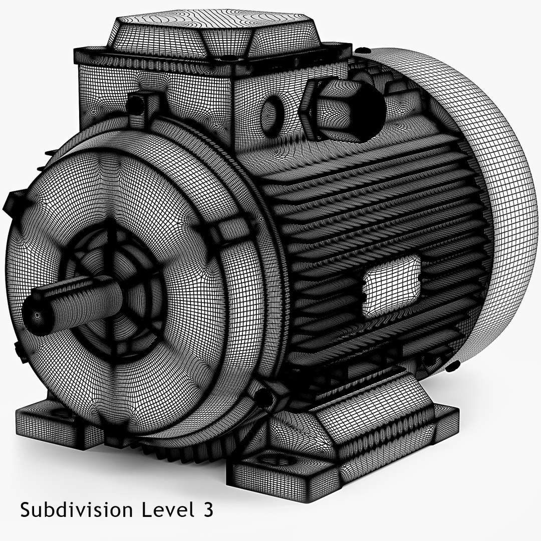 3d Typical Motor Electric Engineering Model