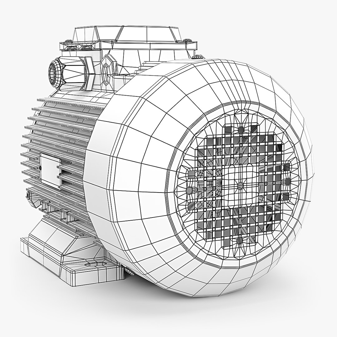 3d Typical Motor Electric Engineering Model