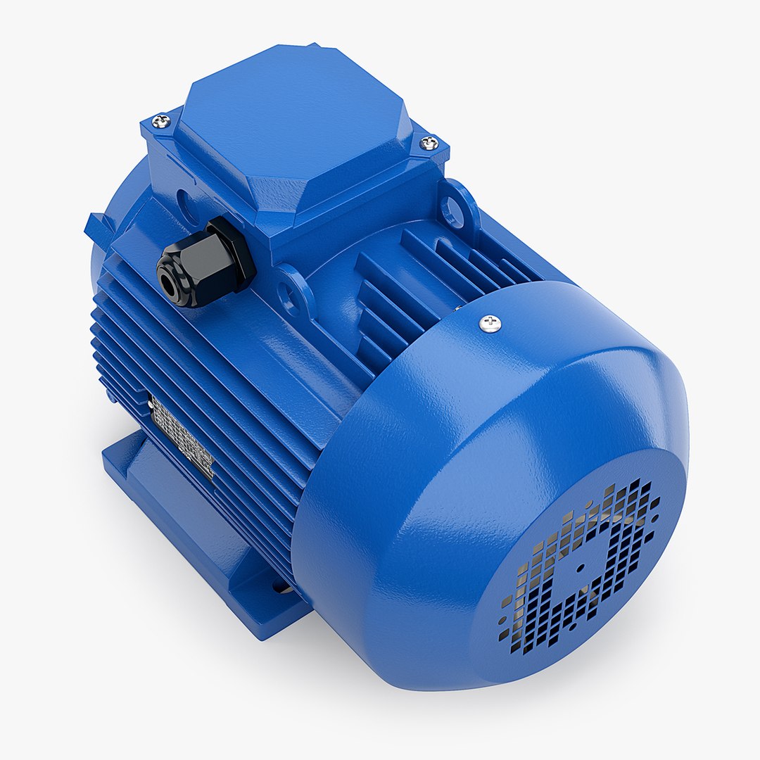3d Typical Motor Electric Engineering Model