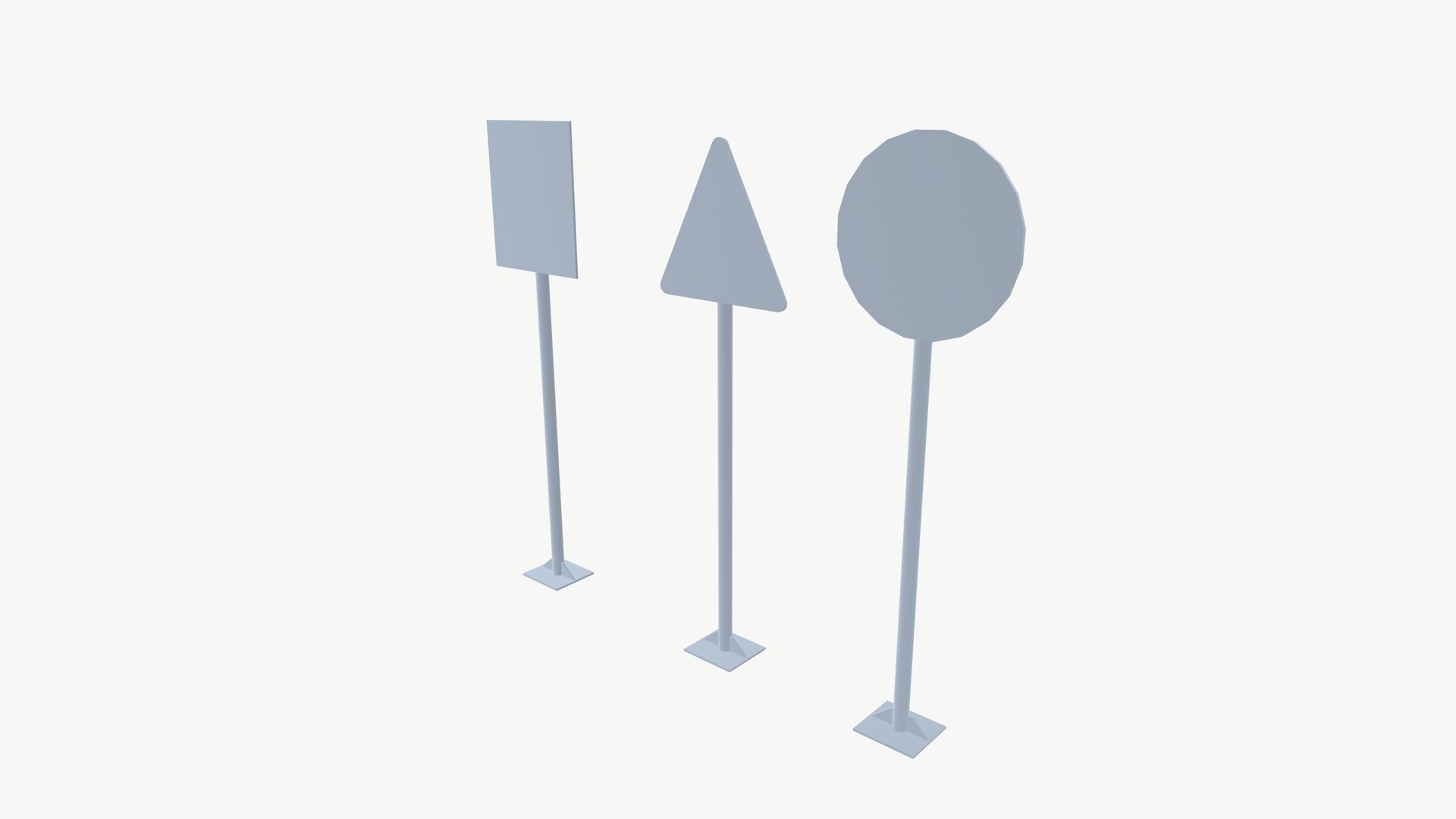 Sign Boards 3D Model - TurboSquid 2387352