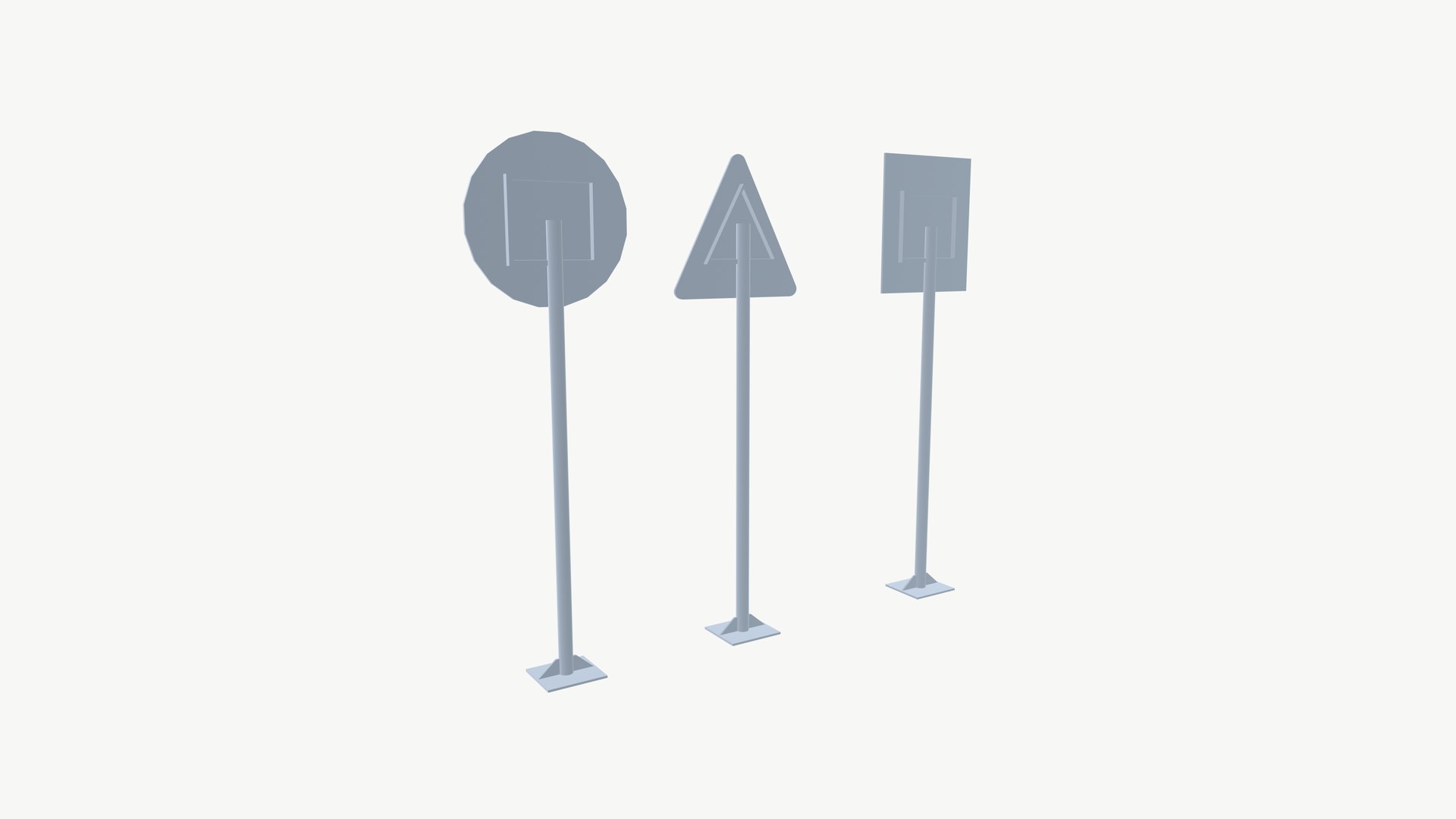 Sign Boards 3D Model - TurboSquid 2387352