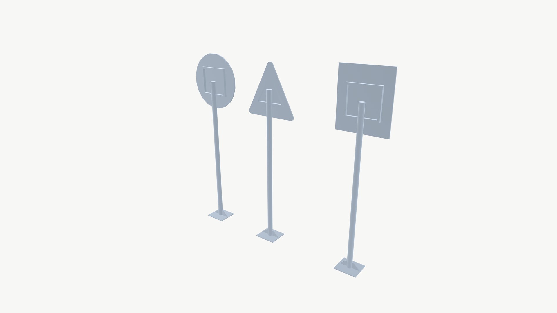 Sign Boards 3D Model - TurboSquid 2387352