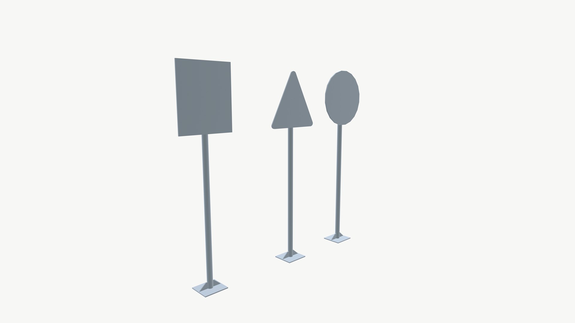 Sign Boards 3D Model - TurboSquid 2387352