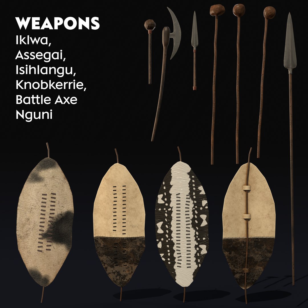 3d Zulu Warrior Model Turbosquid 2338315