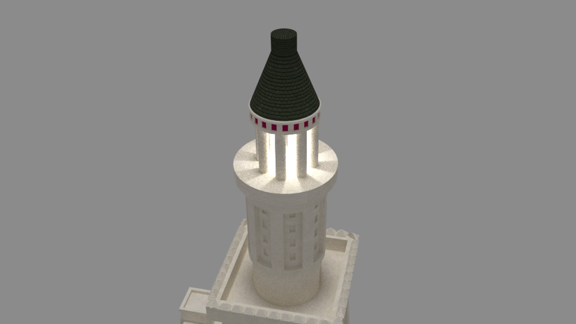 3d Lighthouse Alexandria Model