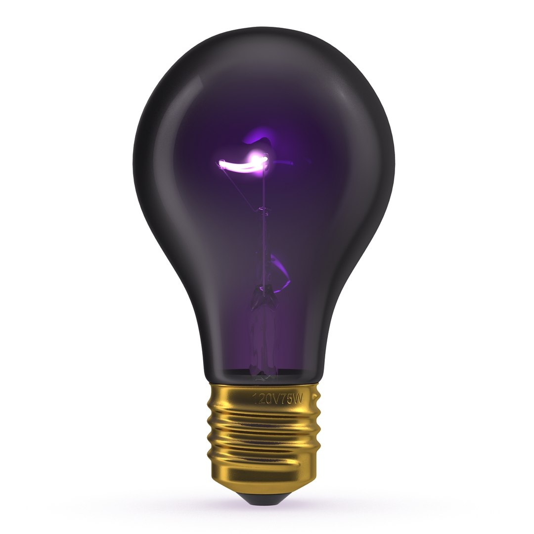 3d blacklight bulb model
