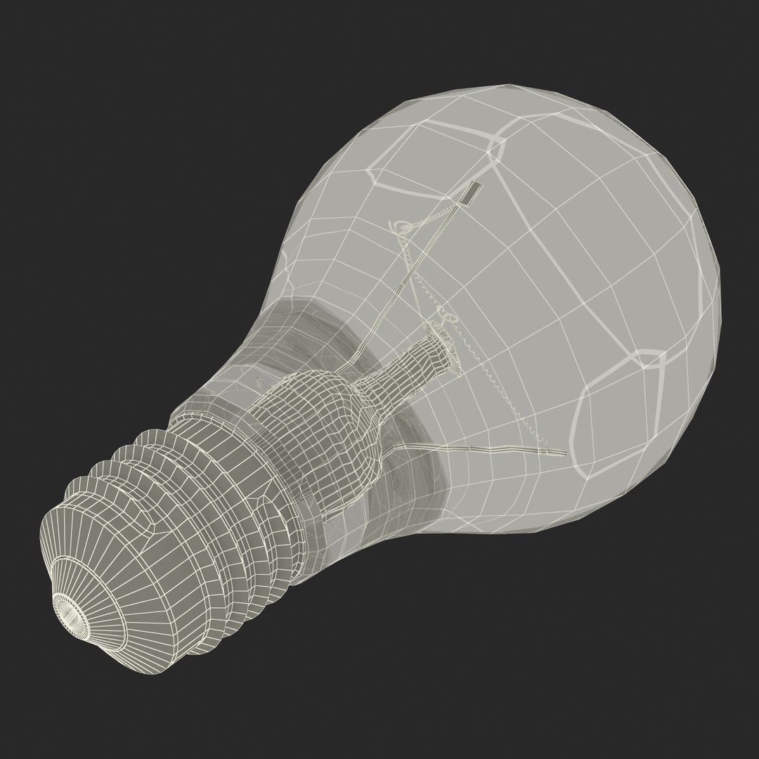 3d blacklight bulb model