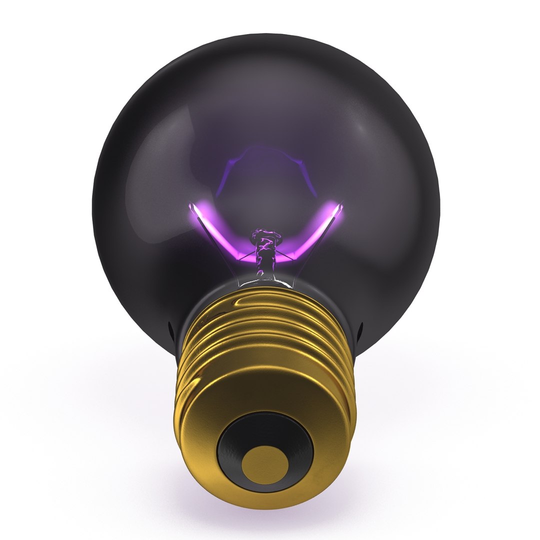3d blacklight bulb model