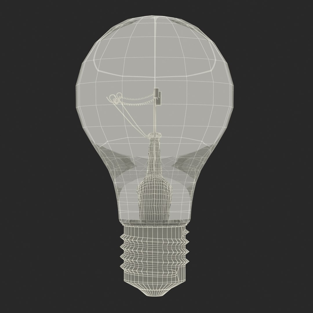 3d blacklight bulb model