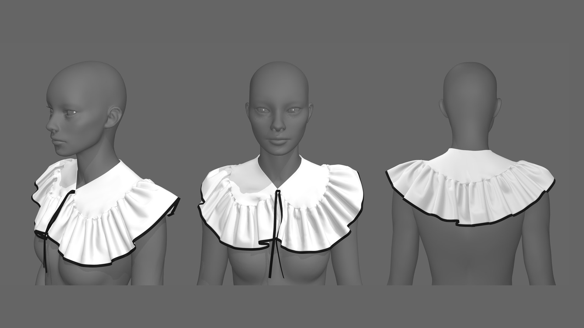 20 Collar Models Marvelous Designer OBJ FBX 3D Model - TurboSquid 2097668