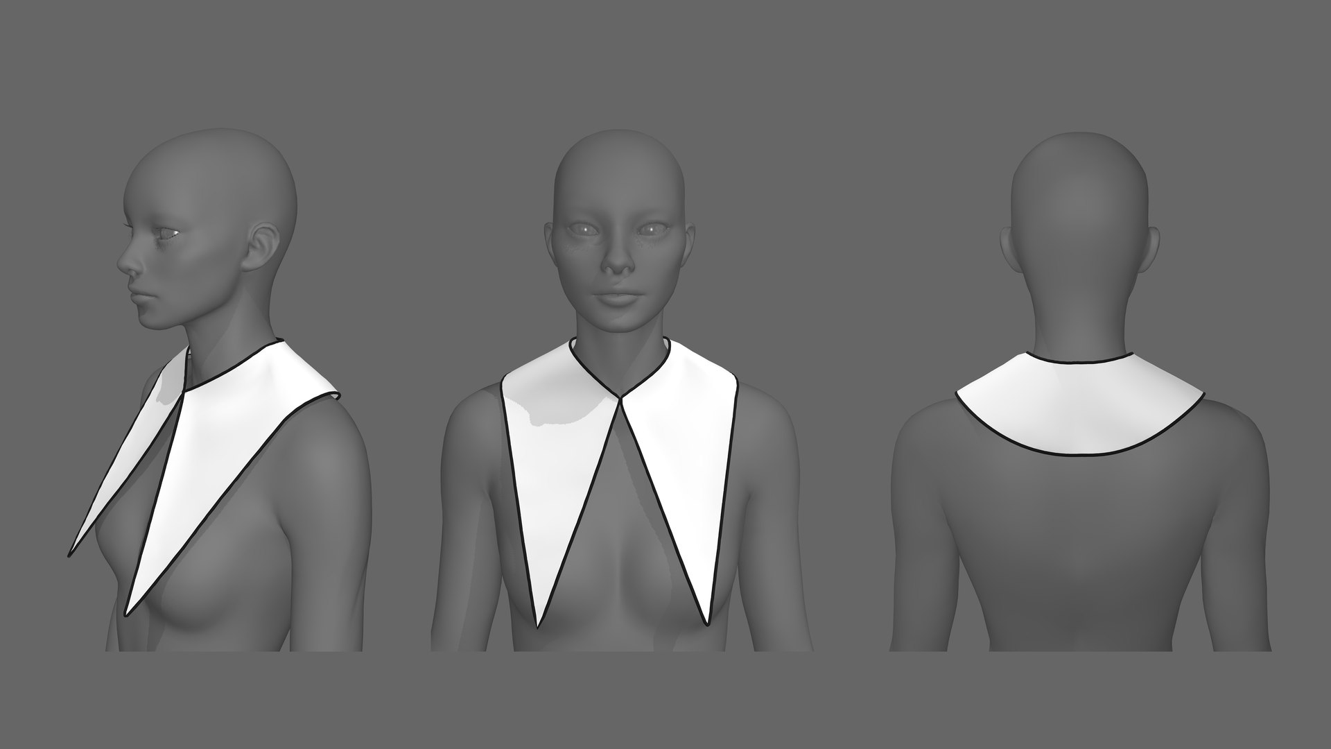 20 Collar Models Marvelous Designer OBJ FBX 3D Model - TurboSquid 2097668