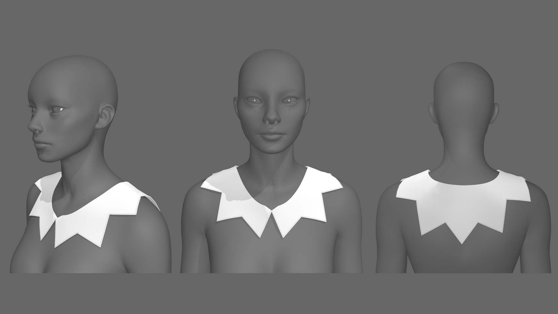 20 Collar Models Marvelous Designer OBJ FBX 3D Model - TurboSquid 2097668
