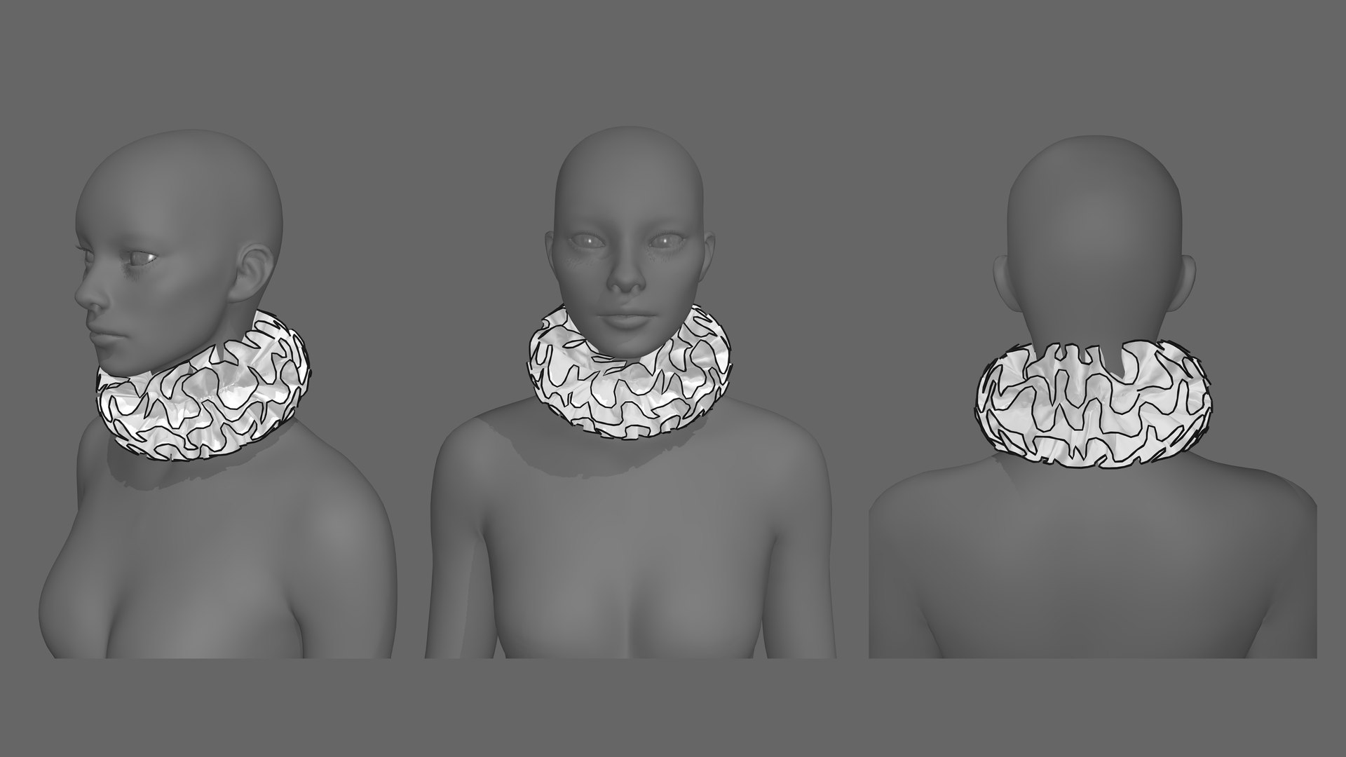 20 Collar Models Marvelous Designer OBJ FBX 3D Model - TurboSquid 2097668