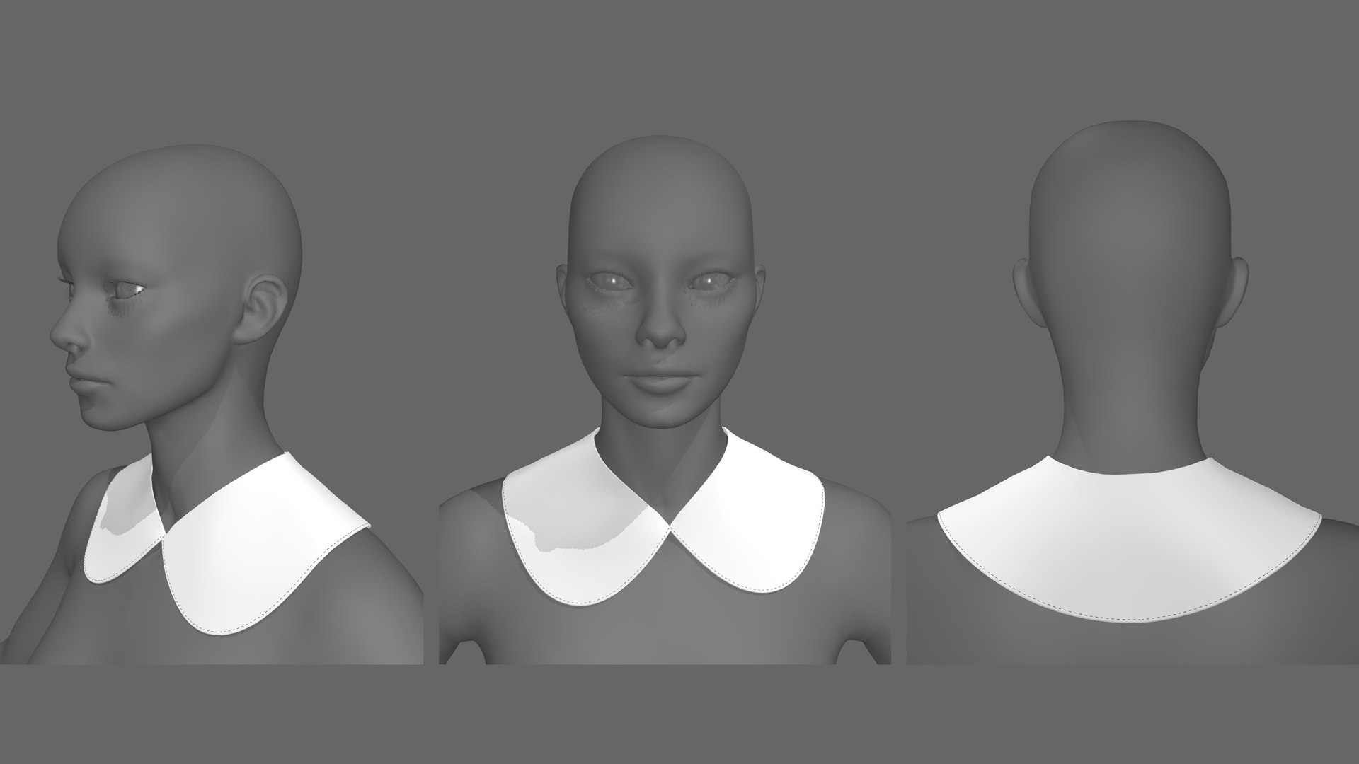 20 Collar Models Marvelous Designer OBJ FBX 3D Model - TurboSquid 2097668