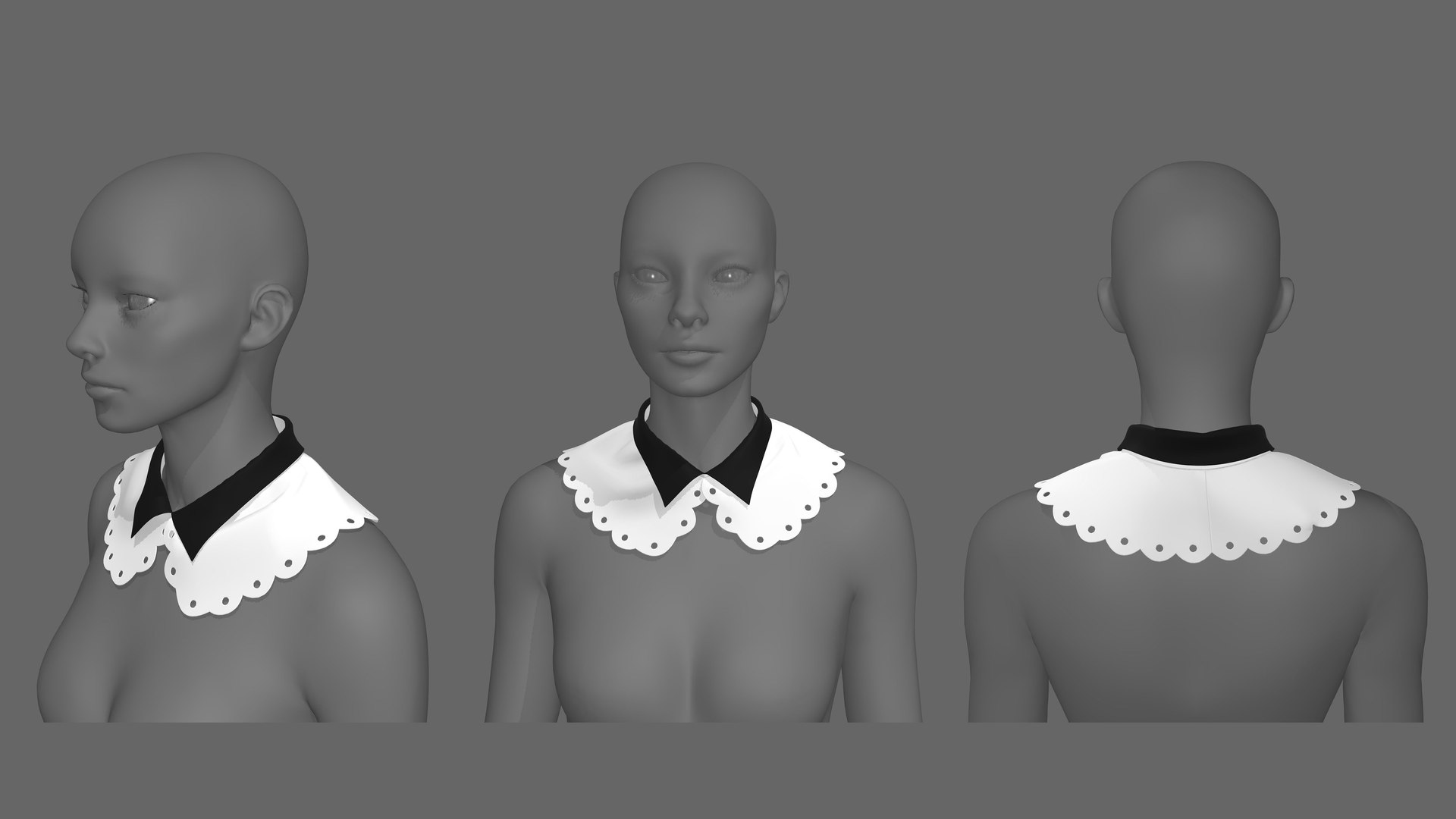 20 Collar Models Marvelous Designer OBJ FBX 3D Model - TurboSquid 2097668