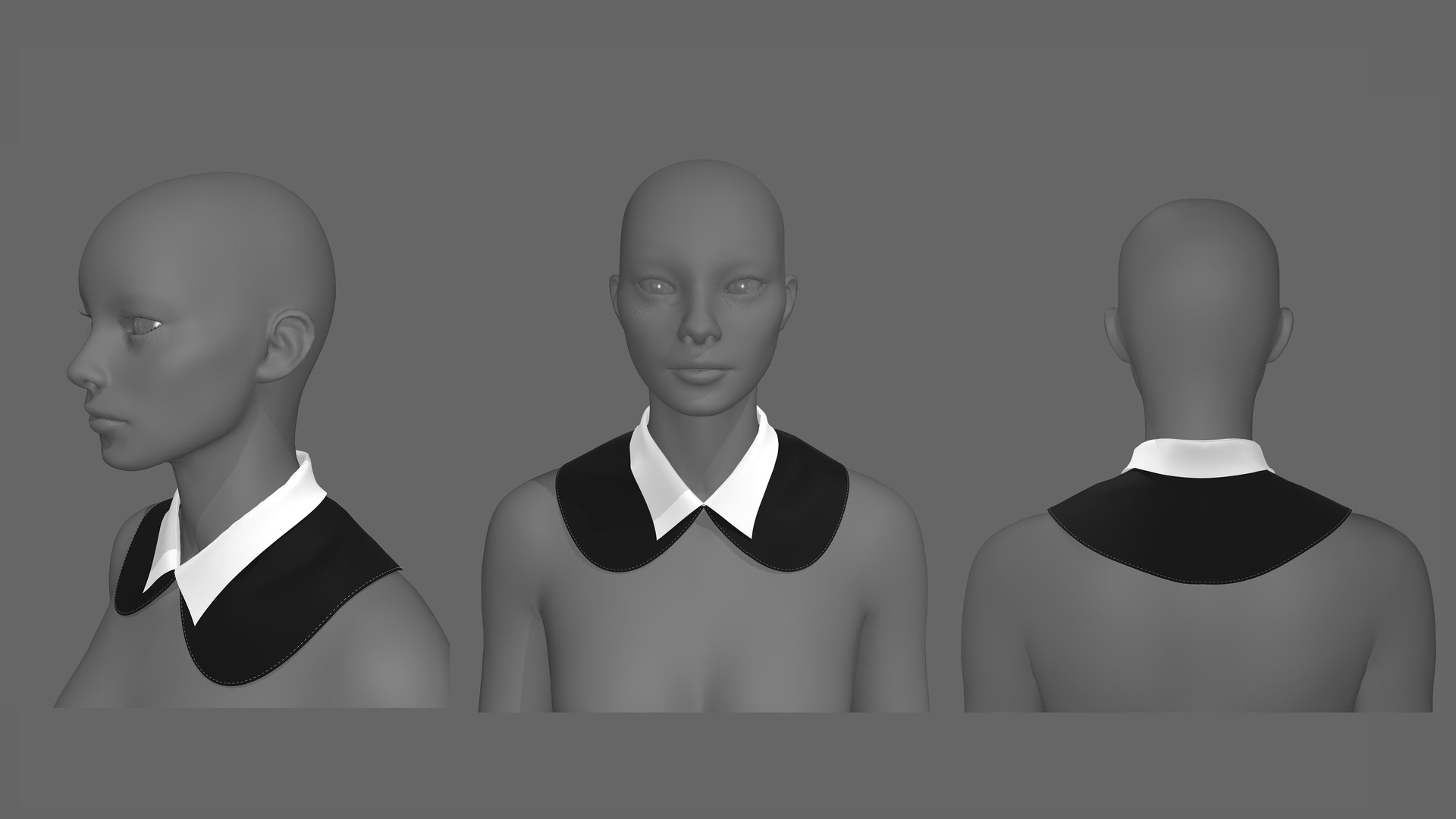 20 Collar Models Marvelous Designer OBJ FBX 3D Model - TurboSquid 2097668