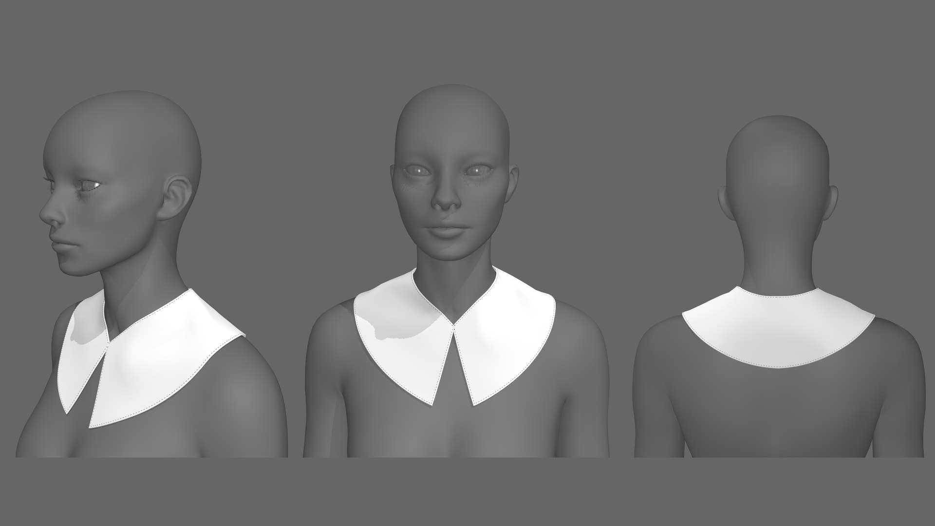20 Collar Models Marvelous Designer OBJ FBX 3D Model - TurboSquid 2097668