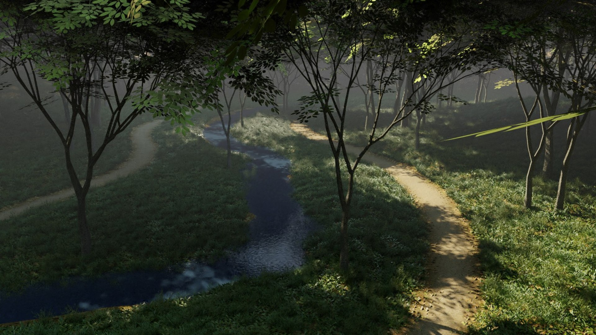 3D Model Winter Forest Blender - TurboSquid 1648844